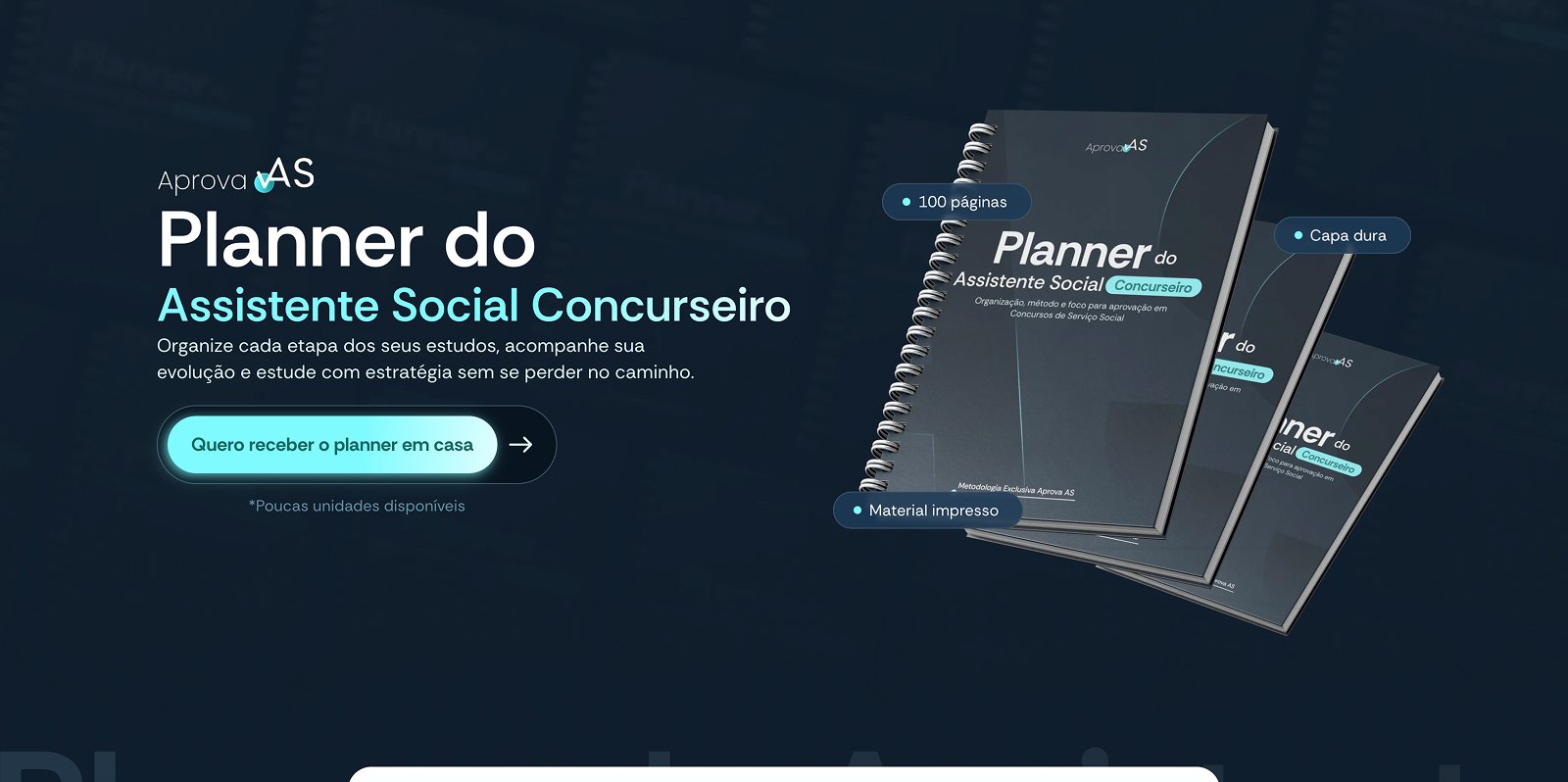 Planner do Assistente Social Concurseiro - Aprova AS - Cursos Completos ...